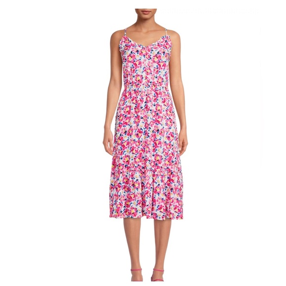Time and Tru | Dresses | Time And Tru Floral Midi Dress | Poshmark